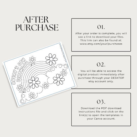 Rainbow Printable Coloring Page - Rainbow Birthday Party Favor ...