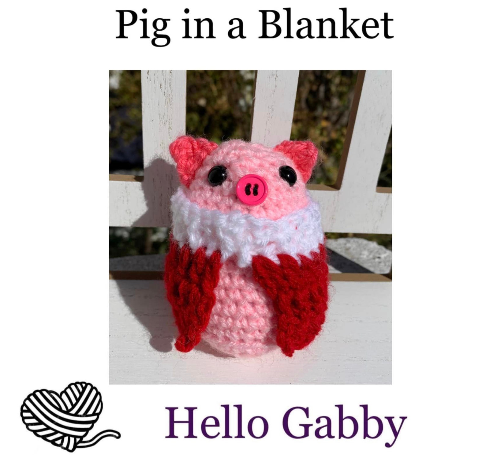 Pig in a Blanket CROCHET PATTERN PDF Amigurumi Curly Tail Oink - Etsy
