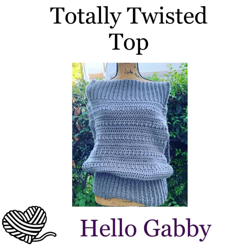 Totally Twisted Top Small to 3X Crochet PATTERN Bundle PDF Huntress ...