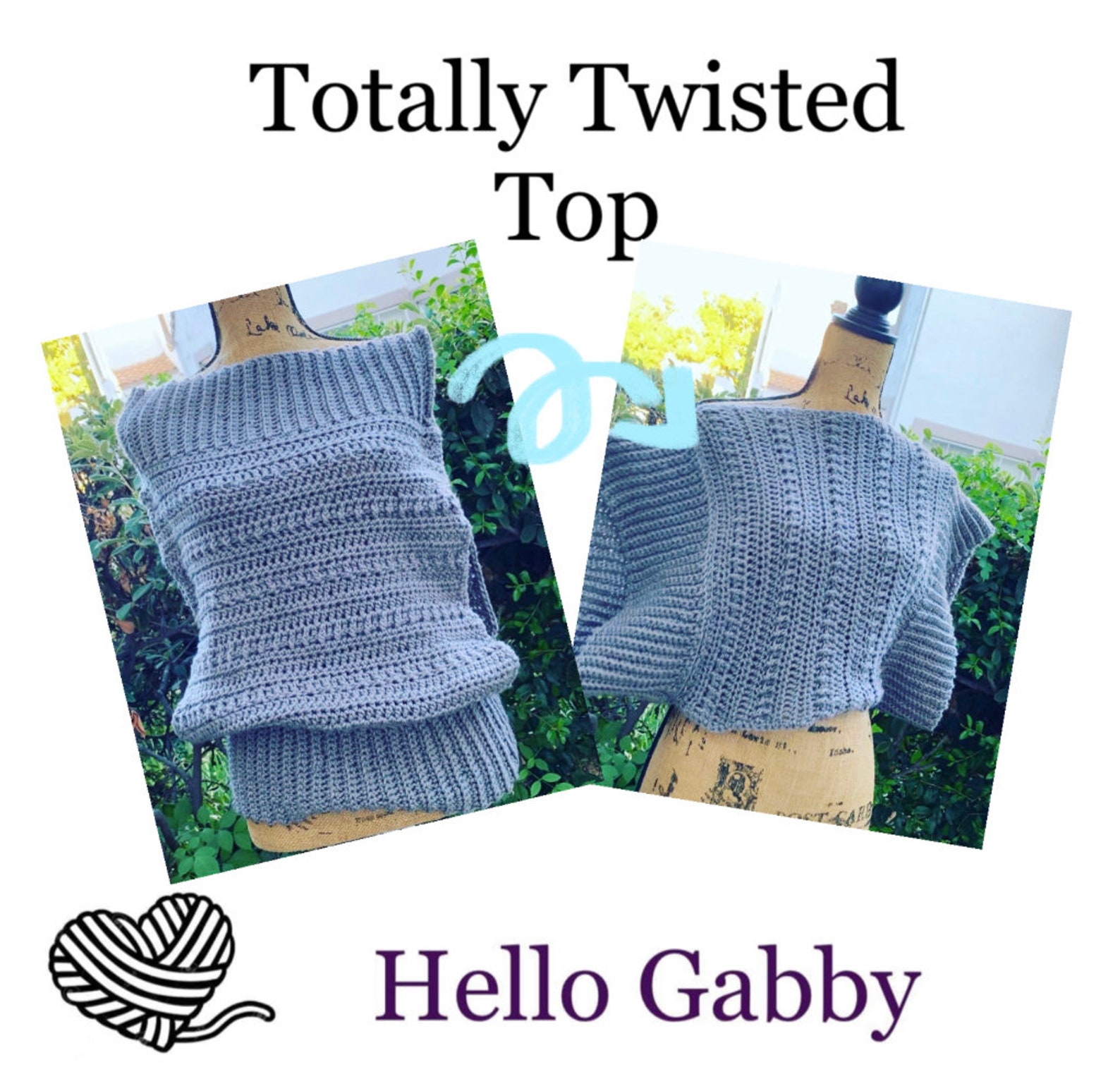 Totally Twisted Top Small to 3X Crochet PATTERN Bundle PDF Huntress ...