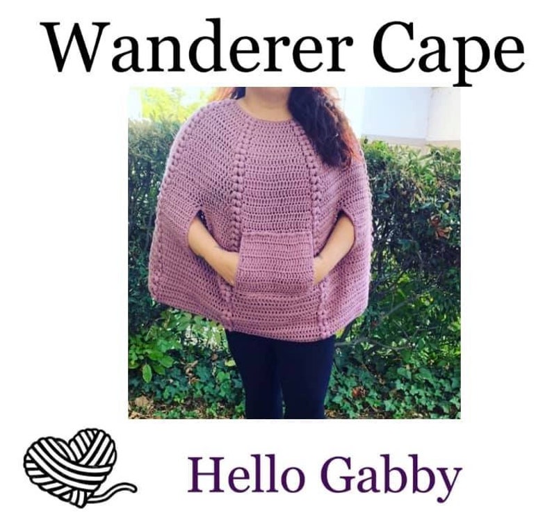 Wanderer Cape Small to 6X Crochet PATTERN Bundle PDF Huntress - Etsy