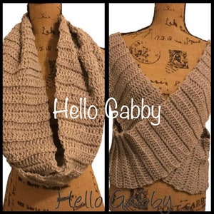Cross Body Wrap CROCHET PATTERN PDF Small Thru 5X Poncho Shawl Cowl ...