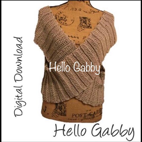 Cross Body Wrap CROCHET PATTERN PDF Small Thru 5X Poncho Shawl - Etsy