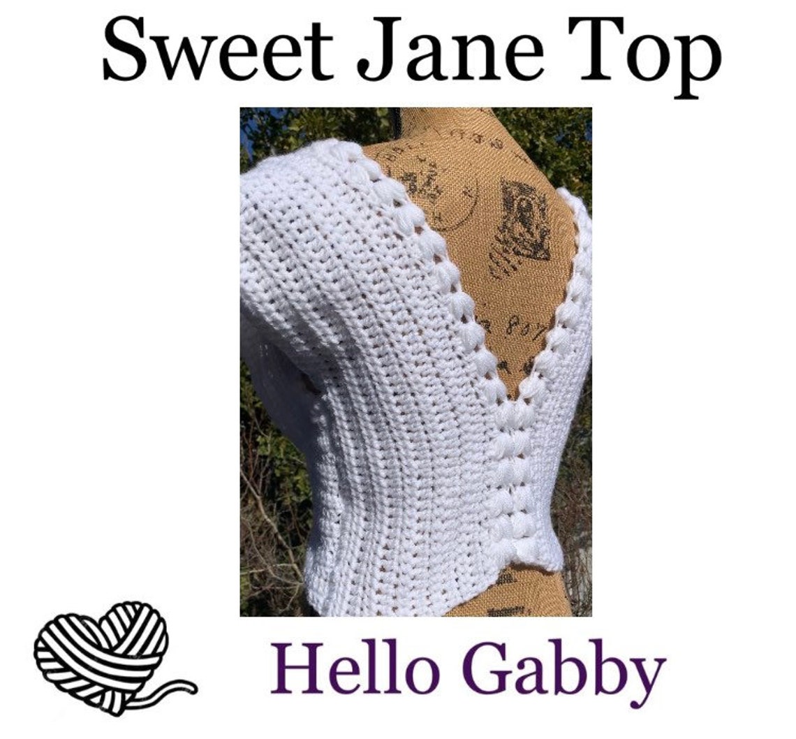 Crochet Top PATTERN: Crop Boho Nursing Top All Size Bundle (PDF) Sweet ...