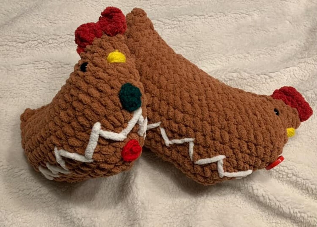 Petal the Gingerbread Chicken Crochet PATTERN Holiday Chicken Hen ...