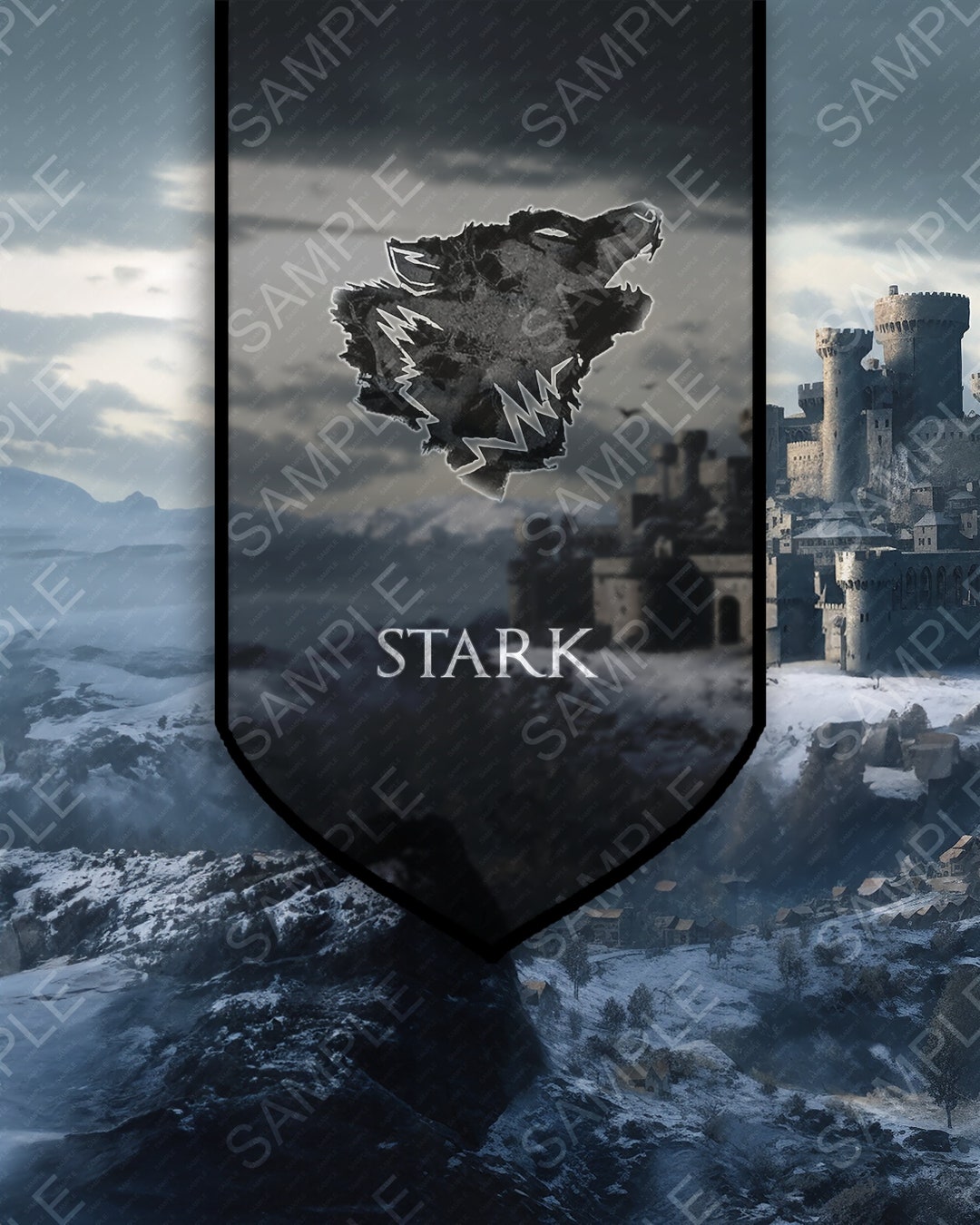 Poster Winterfell of House Stark - Etsy