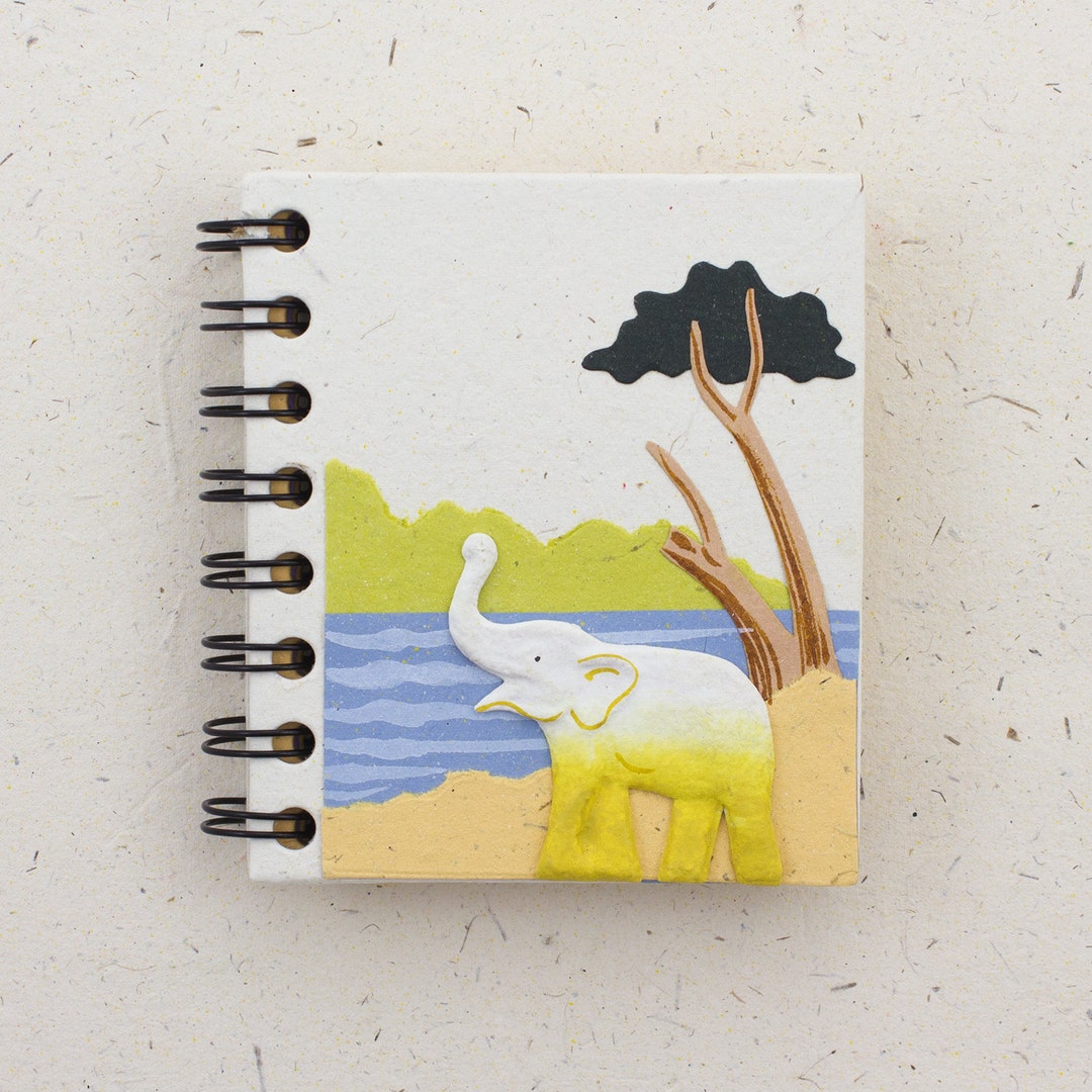 Mr. Ellie Pooh's Natural White Elephant Dung Paper Notebook ...
