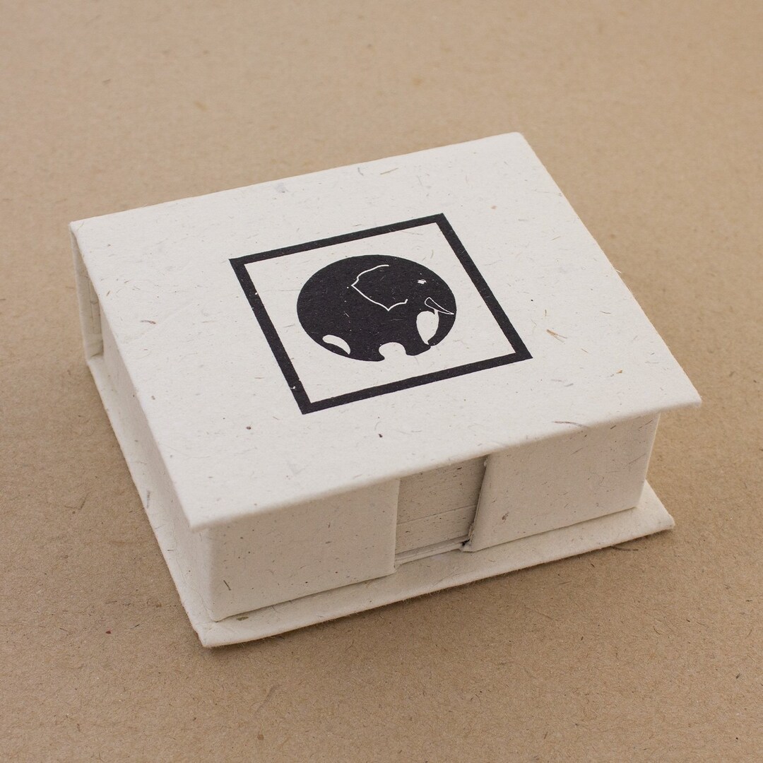 Mr. Ellie Pooh's Eco-conscious Elephant Dung Paper Black and White Note ...