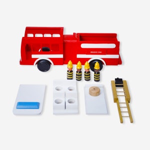 Artisan-made Engine One Fire Truck and Firefighters - Mr. Ellie Pooh ...