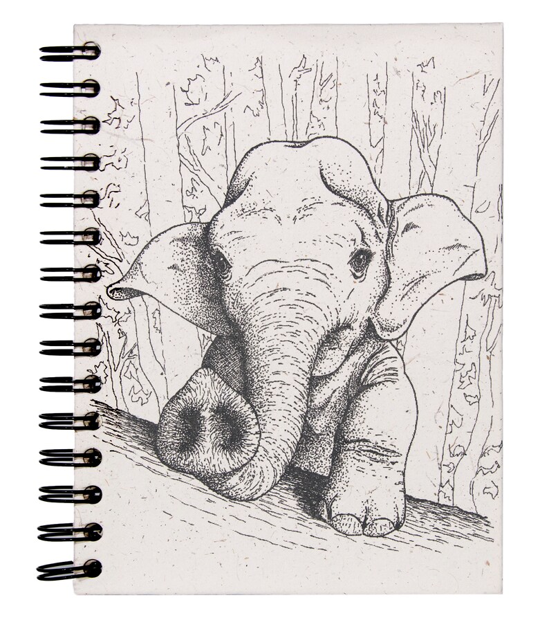 Eco-friendly Baby Elephant Large Notebook - Elephant Dung Paper by Mr ...