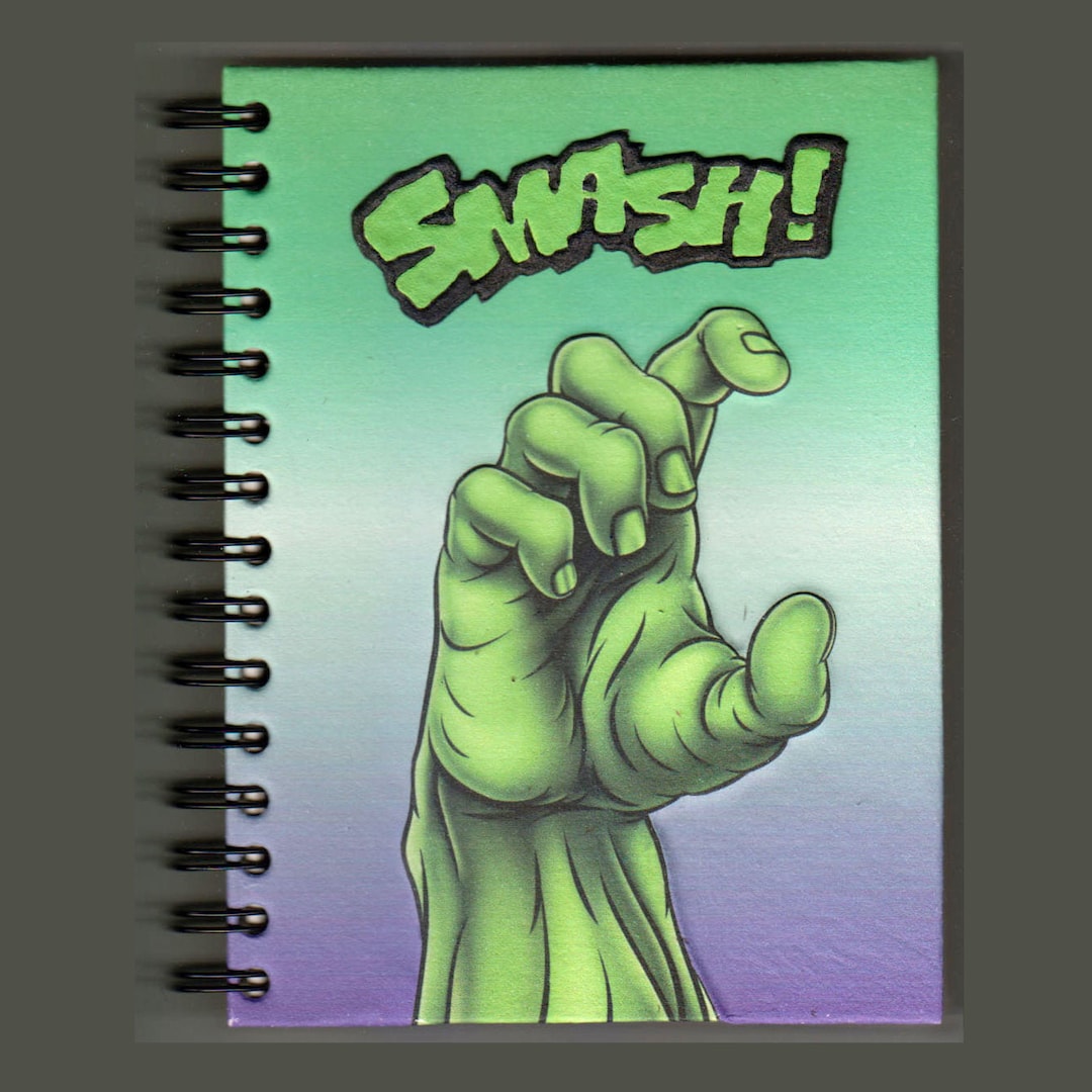 Mr. Ellie Pooh's Hulk Smash Large Notebook - Sustainable Superhero ...