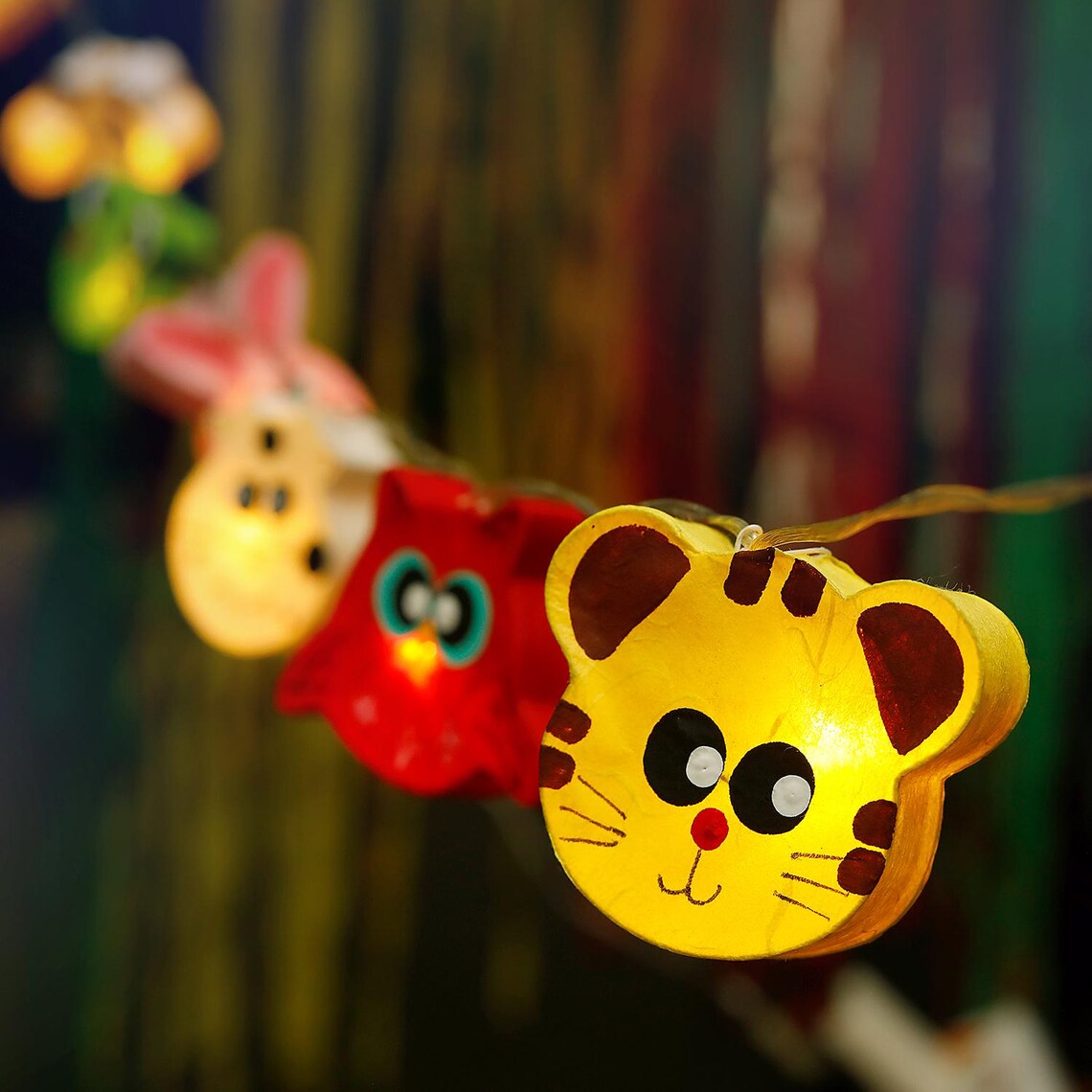 Handmade Zoo Animal String Lights – Fair Trade Kids Decor, 8 Ft - Etsy