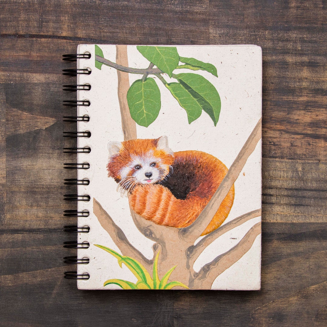 Eco-friendly Charm: Mr. Ellie Pooh Elephant Dung Paper Red Panda Large ...
