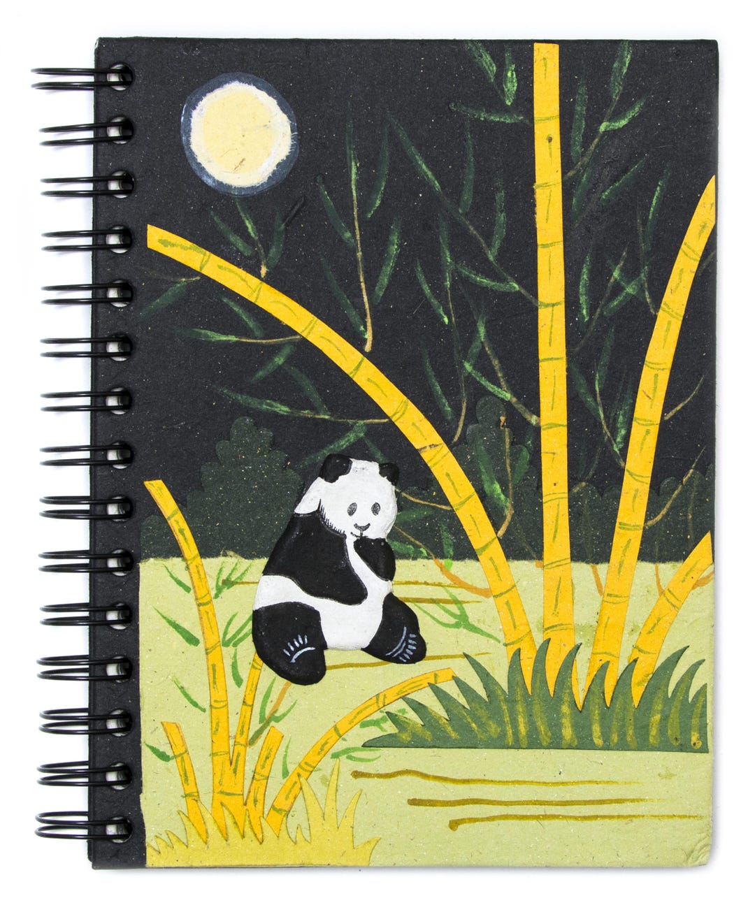 Panda Paradise: Mr. Ellie Pooh Elephant Dung Paper Large Notebook for ...