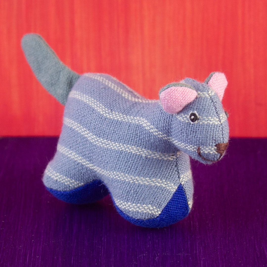 Charming Handmade Cat Mini-doll - Eco-friendly Stocking Stuffer for ...