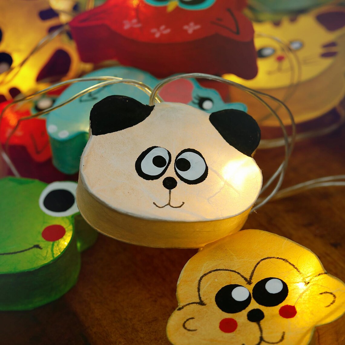 Handmade Zoo Animal String Lights – Fair Trade Kids Decor, 8 Ft - Etsy