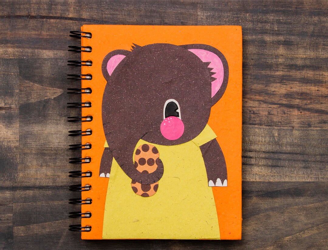 Elephant Dung Paper Notebook - Handmade Eco-friendly Journal - Etsy