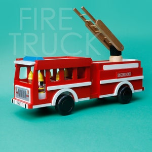 Artisan-made Engine One Fire Truck and Firefighters - Mr. Ellie Pooh ...