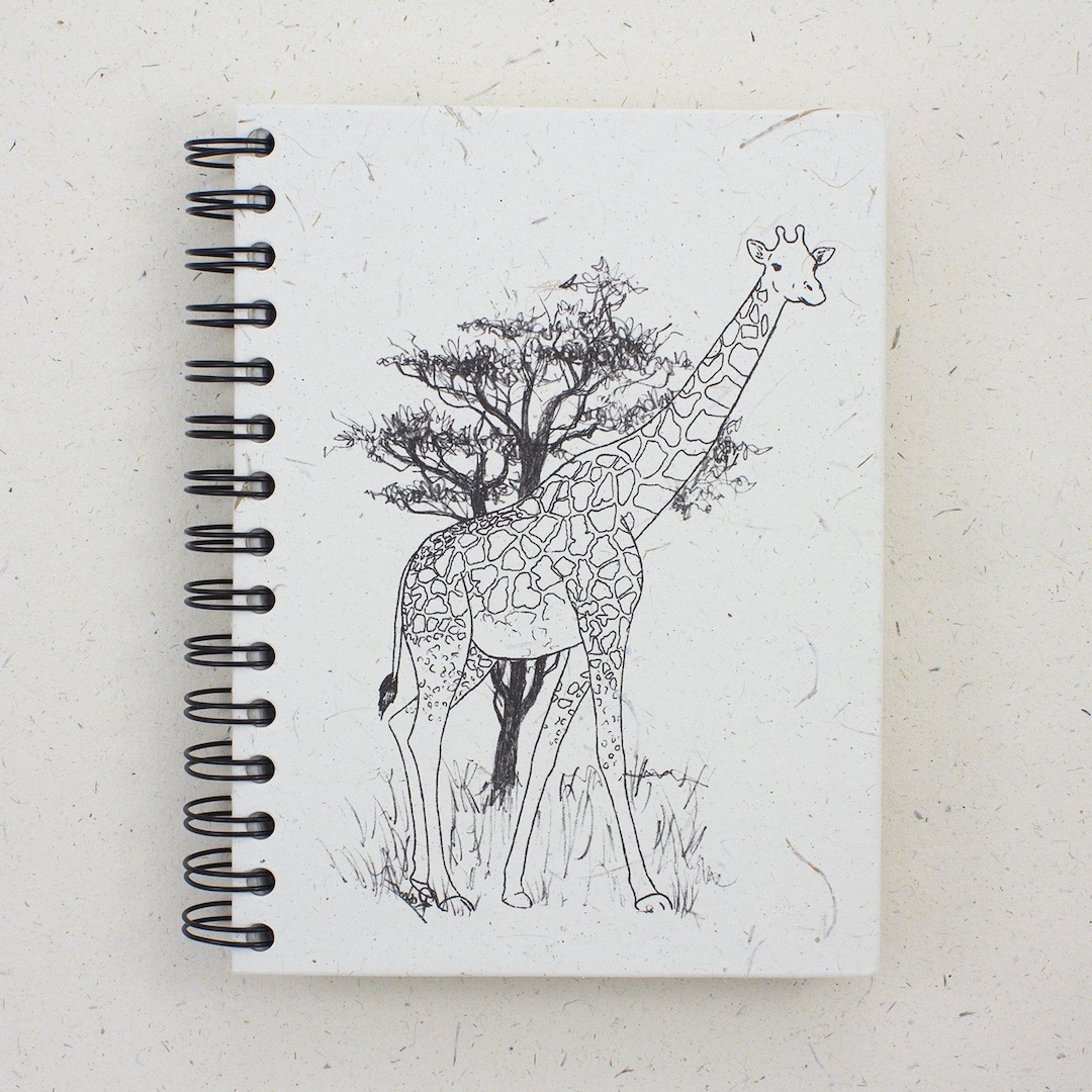 Giraffe Serenity: Mr. Ellie Pooh Elephant Dung Paper Giraffe Sketch ...