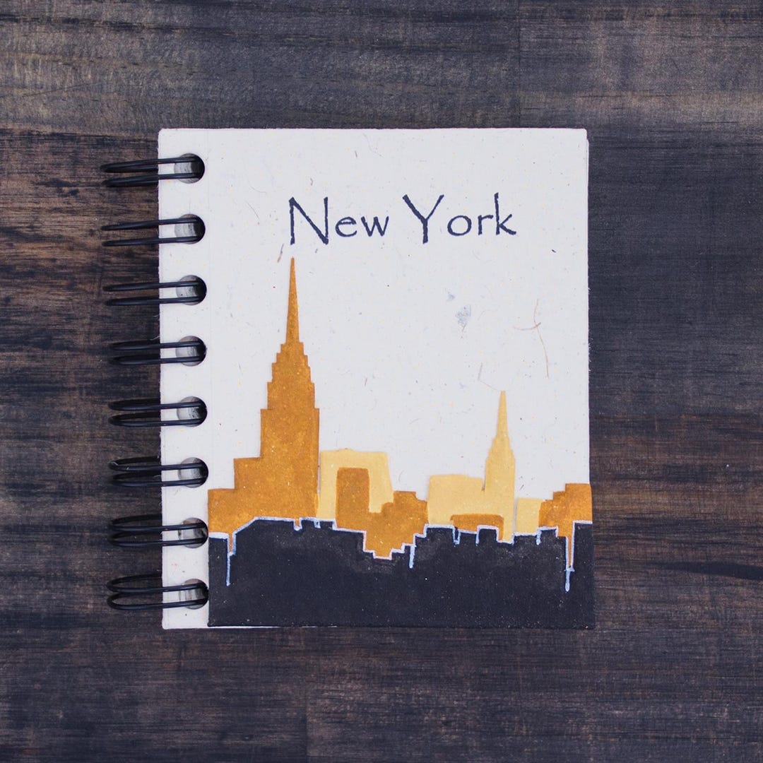 City Notes: New York City Edition Elephant Dung Paper Pocket Notebook ...
