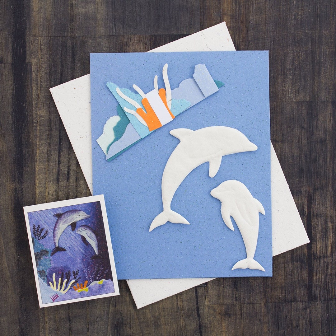Chic and Unique: Mr. Ellie Pooh's Do-it-yourself Dolphins Greeting Card ...