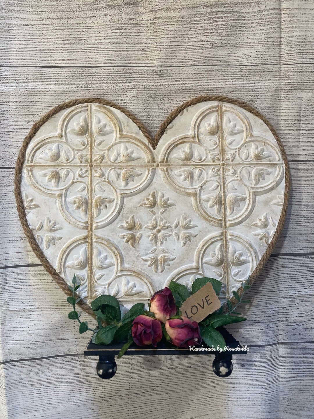 Vintage Heart Table Top Decor. - Etsy