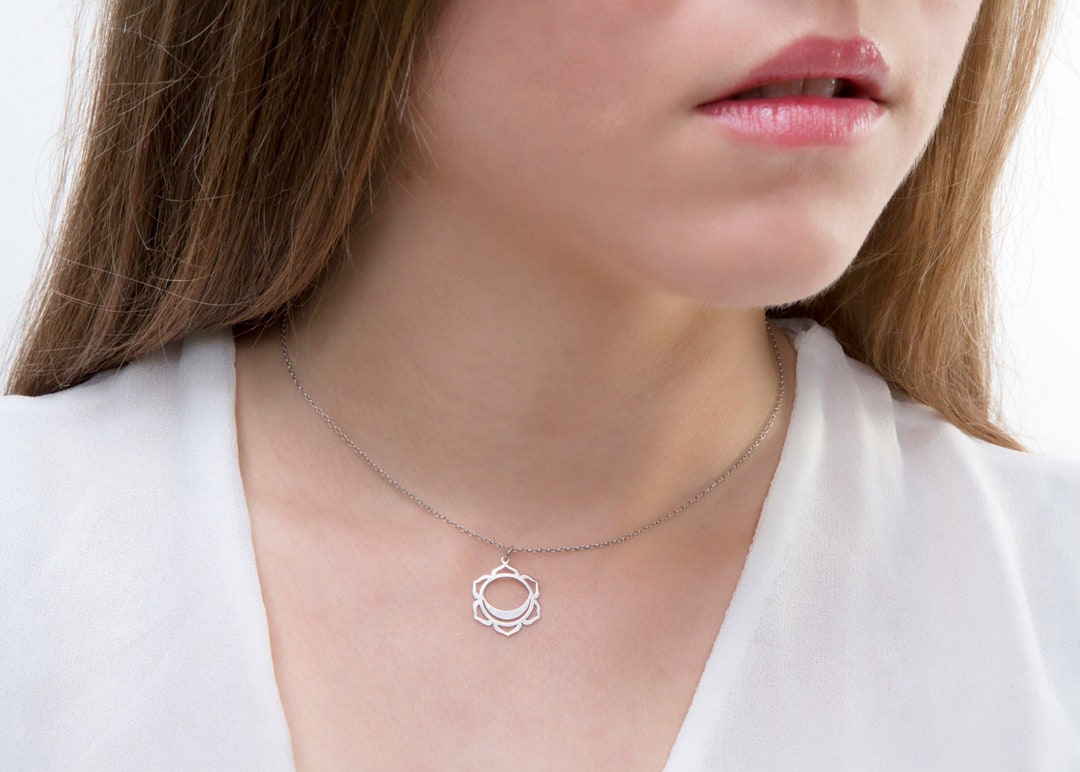 Svadhisthana Sex Sacral Chakra Pendant Necklace In Silver Etsy