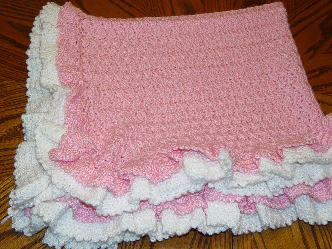 Precious Ruffled Heirloom Baby Blanket - Etsy