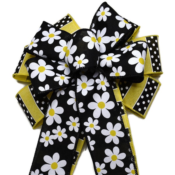 Yellow and Black Wired Ribbon - Etsy