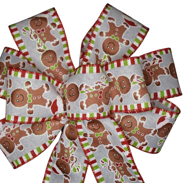 Gingerbread Man Bow - Etsy