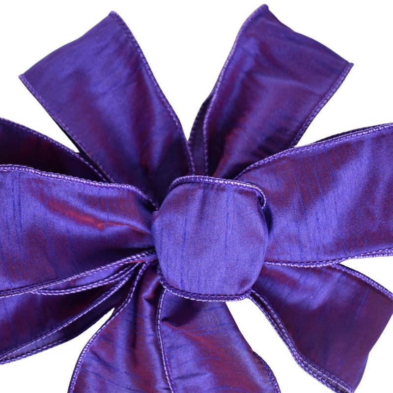 Xmas Wreath Ribbon Purple - Etsy