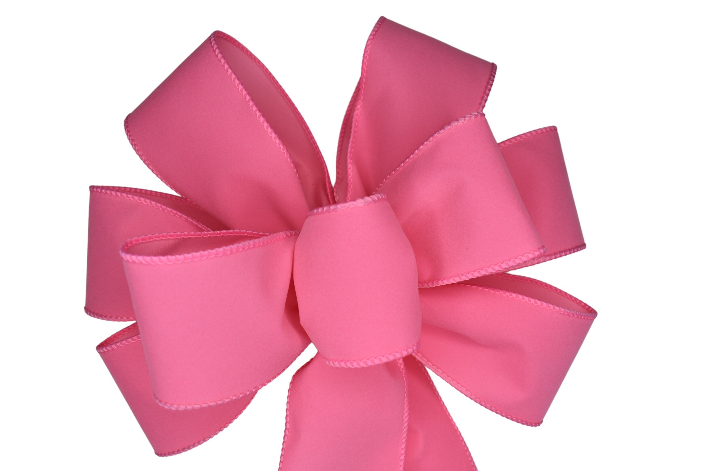Wired Pink Velvet Christmas Bow Indoor or Outdoor - Etsy