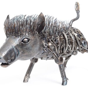 Recycled Metal Wild Pig, Boar, Razorback, Machine Parts, Aggressive - Etsy