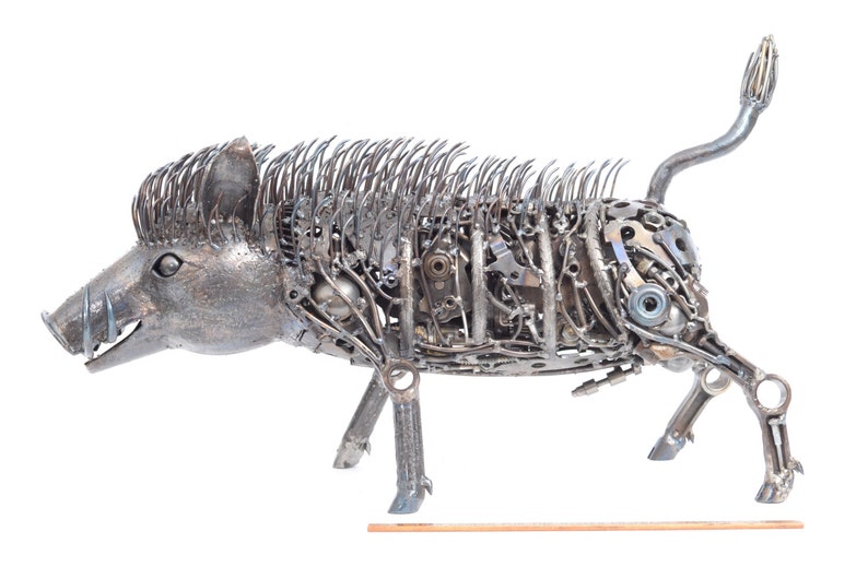 Recycled Metal Wild Pig Boar Razorback Machine Parts - Etsy