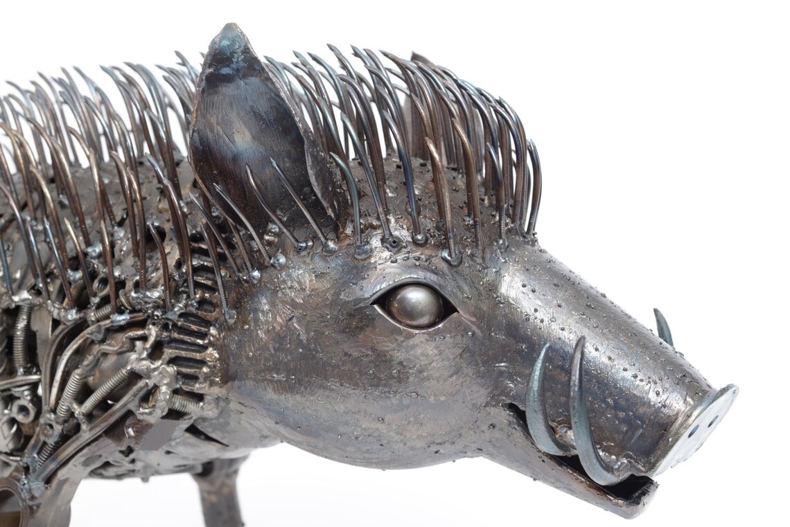 Recycled Metal Wild Pig Boar Razorback Machine Parts - Etsy