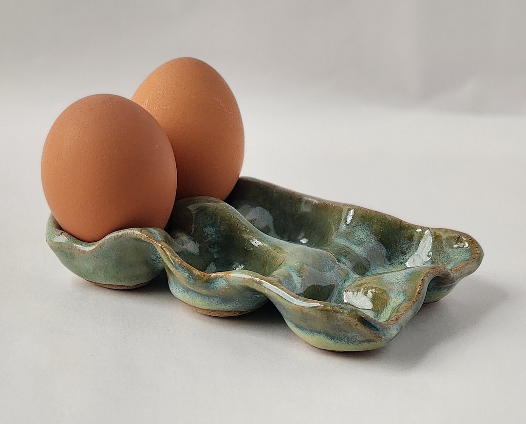 Handmade Egg Holder Ceramic Egg Carton Stoneware 6 Egg - Etsy