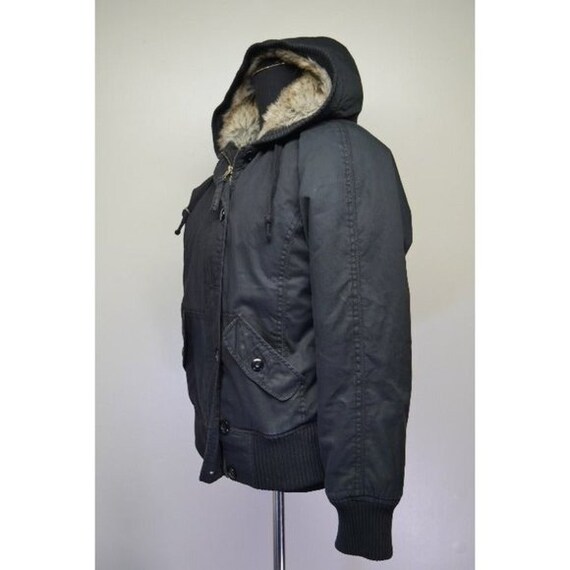 Alaska Frontier Vintage Black Down Filled Fur Lined B… - Gem