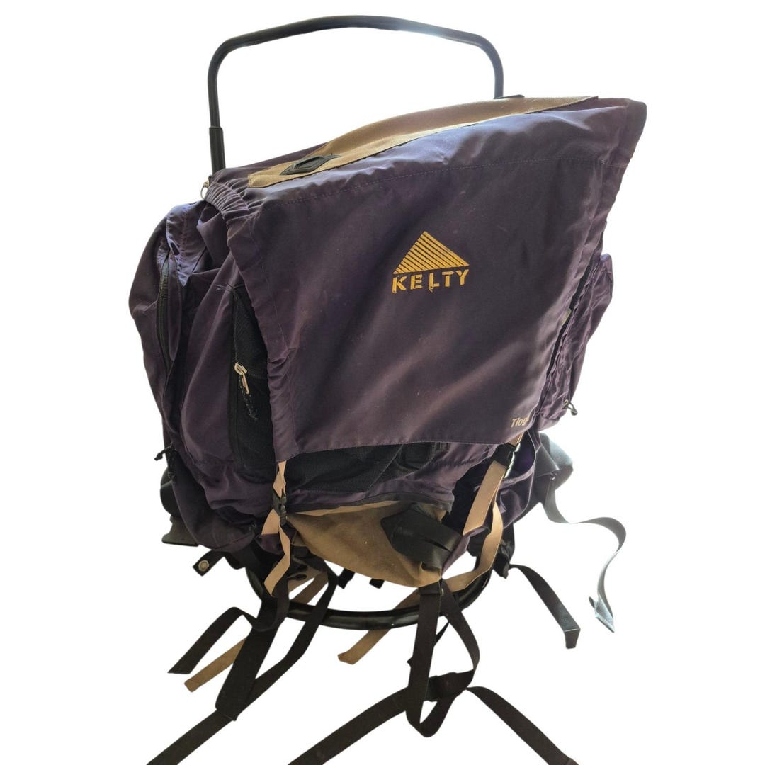 Kelty Tioga Vintage External Frame Hiking Pack Backpack Camping Purple ...