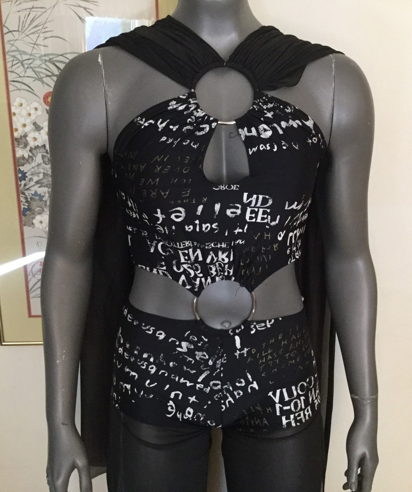 French Goth Graphic Comicon Dance Harem Cosplay Costume - Etsy