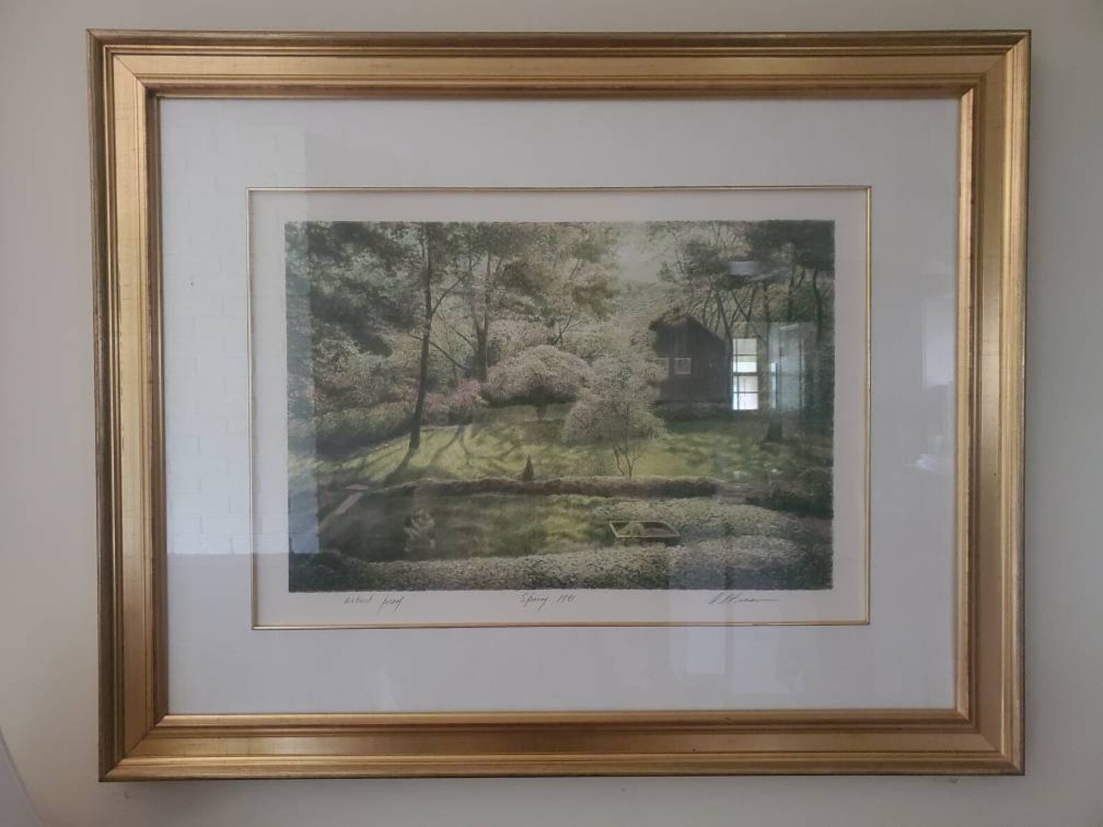 Harold Altman Large Framed/matted Original Artist Proof Landscape ...