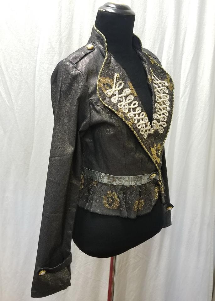 GRIFFLIN PARIS Metallic Art to Wear Embroidered Rhinestone/pearls ...