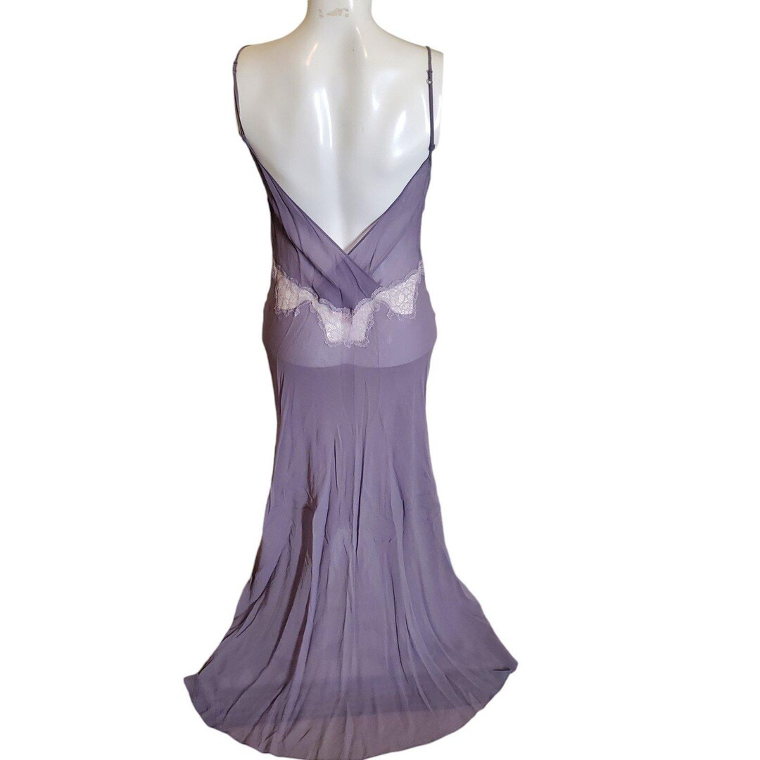 Victoria's Secret VTG Y2K Silk Crepe Chiffon Slip Dress Nightgown Lavender Sz S - Etsy
