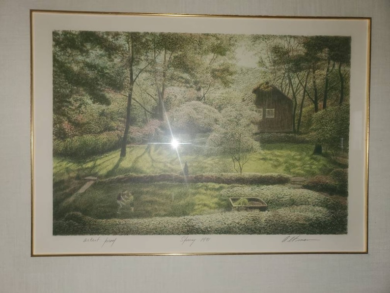Harold Altman Large Framed/matted Original Artist Proof Landscape ...