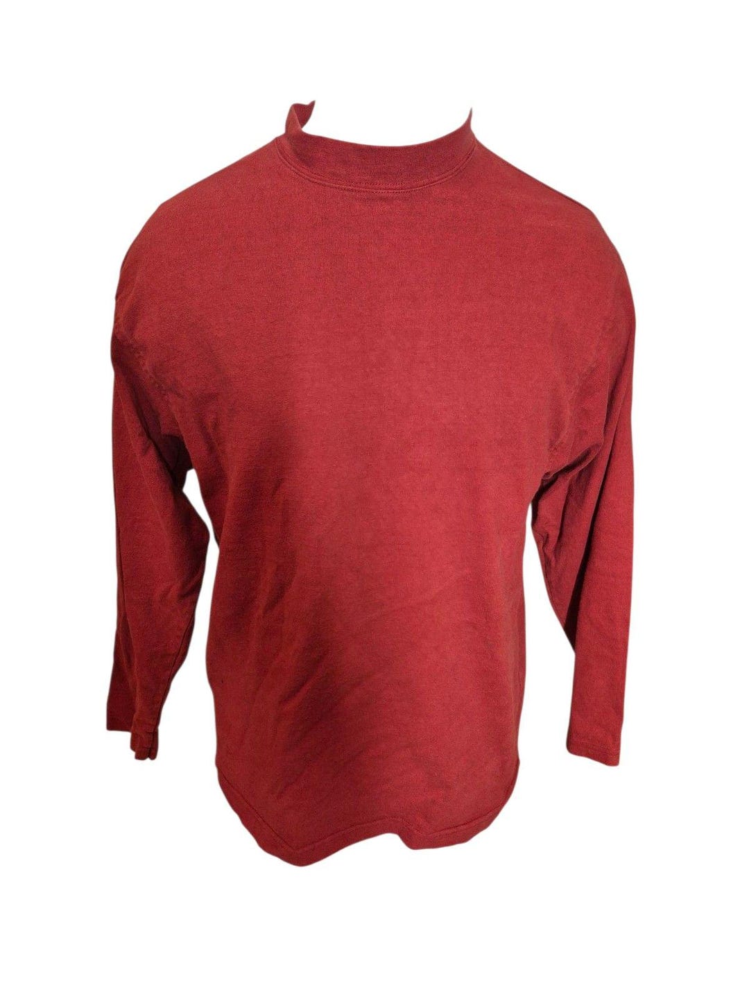Banana Republic VTG 90s Y2K Mens Mock Tee Long Sleeve Cotton Pullover ...