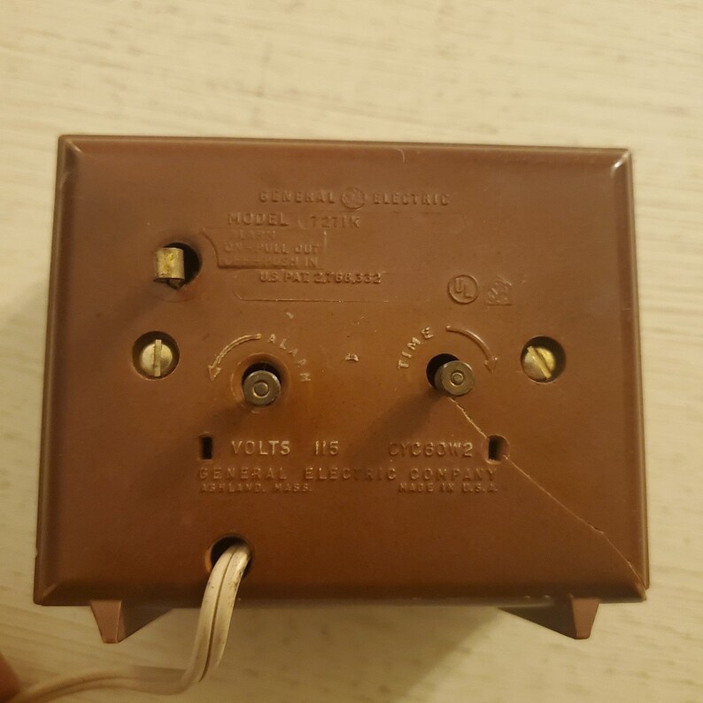 General Electric Mid Century Vintage 50s-60s Alarm Clock - Etsy