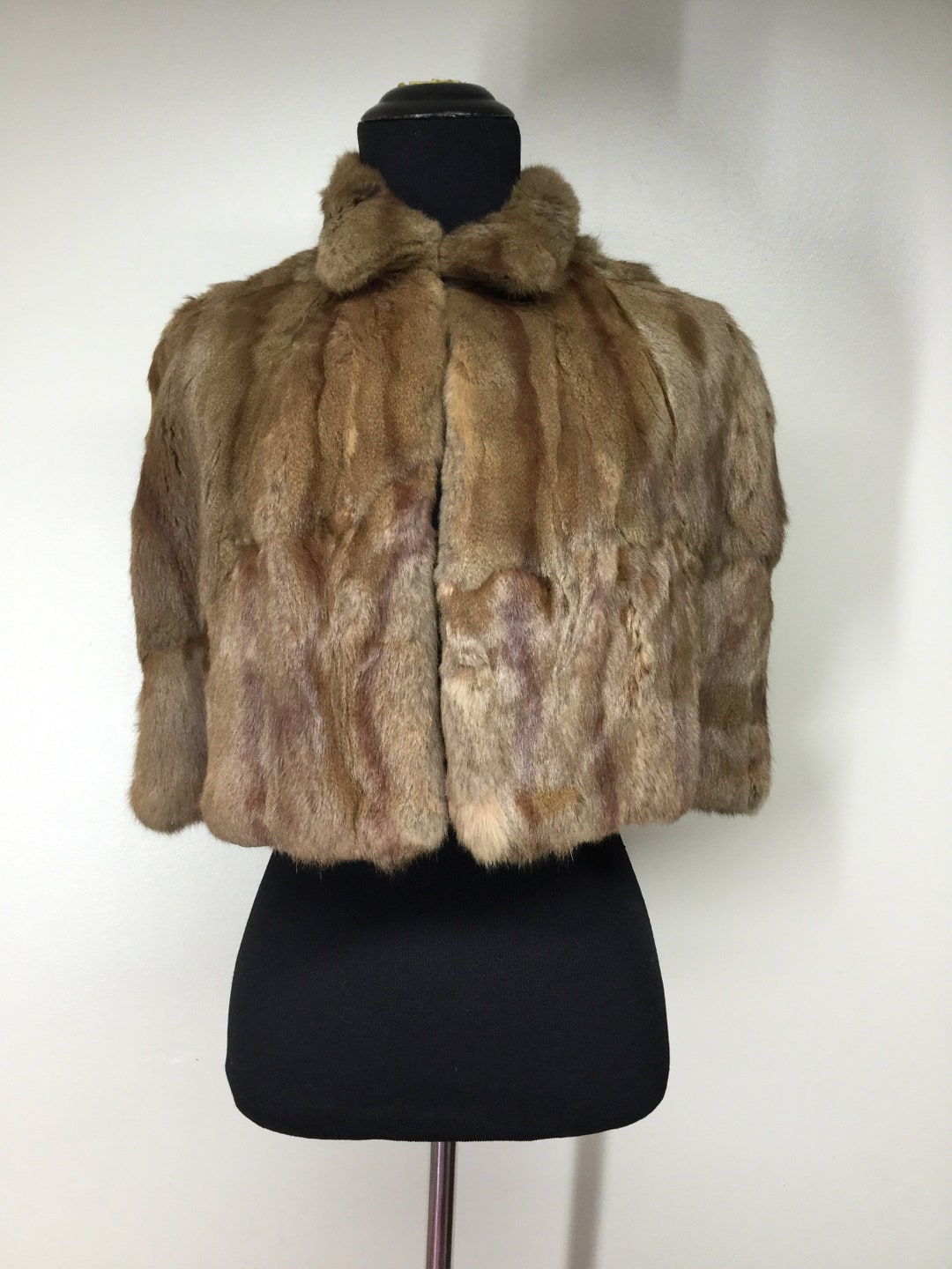 Vintage Rabbit Fur Cape 1920'S-1930'S XS-M - Etsy