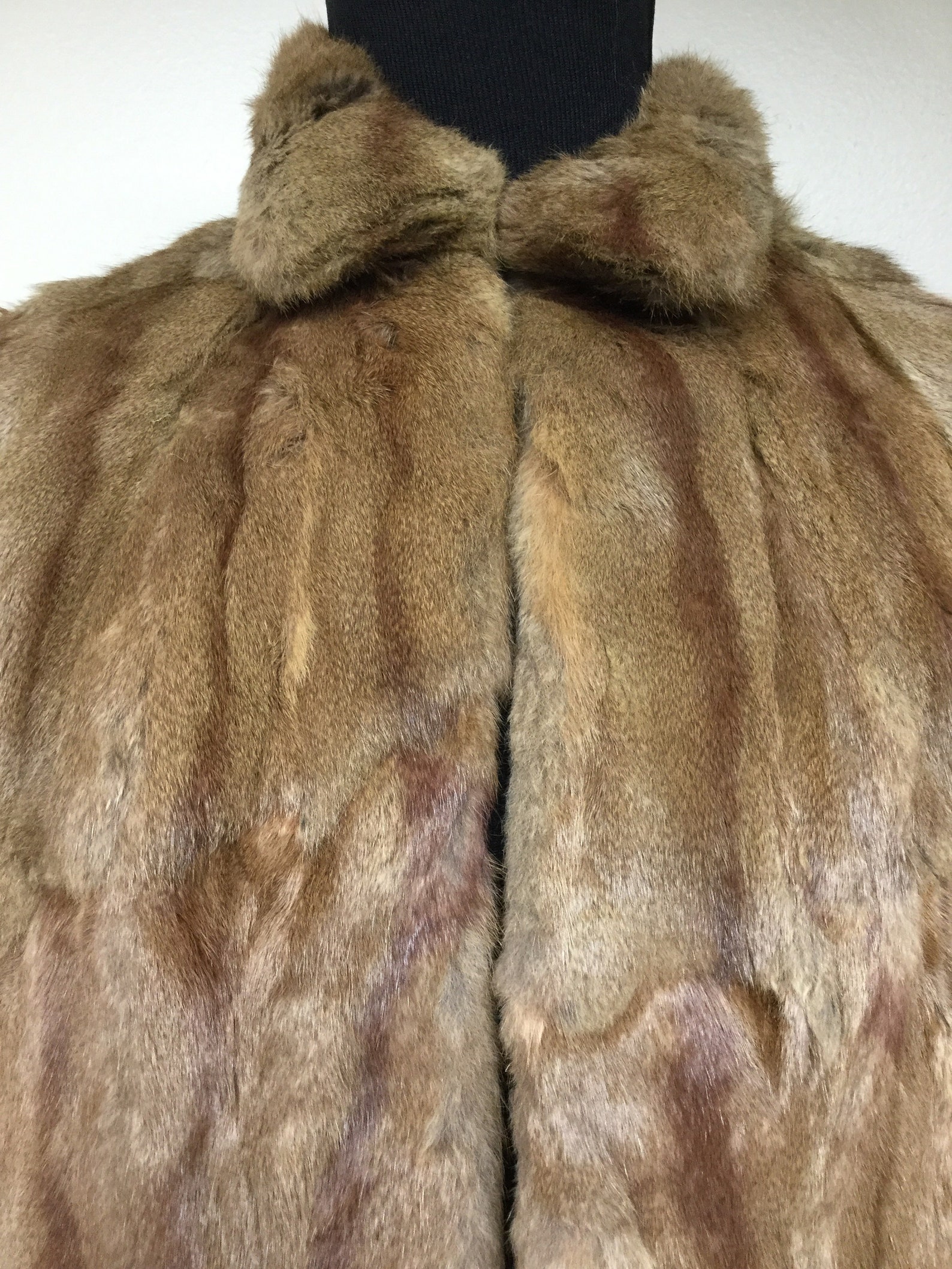 Vintage Rabbit Fur Cape 1920'S-1930'S XS-M - Etsy