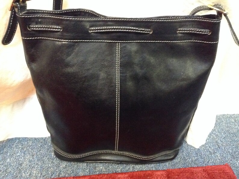 Rappi Italy Black Italian Leather Shoulder/crossbody Western W/ Gold ...