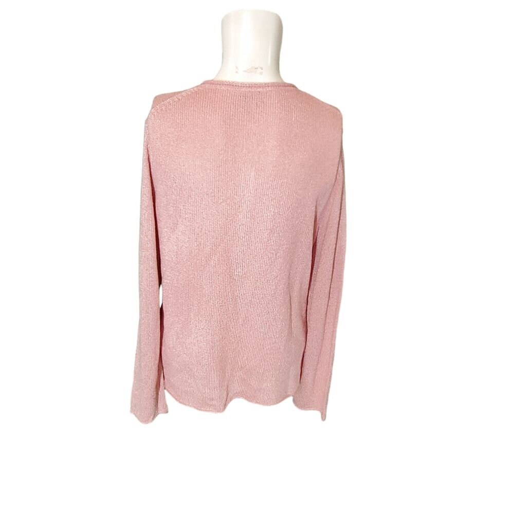 Eileen Fisher Pink Silk Knit Cardigan Sweater With Pockets Sz L - Etsy