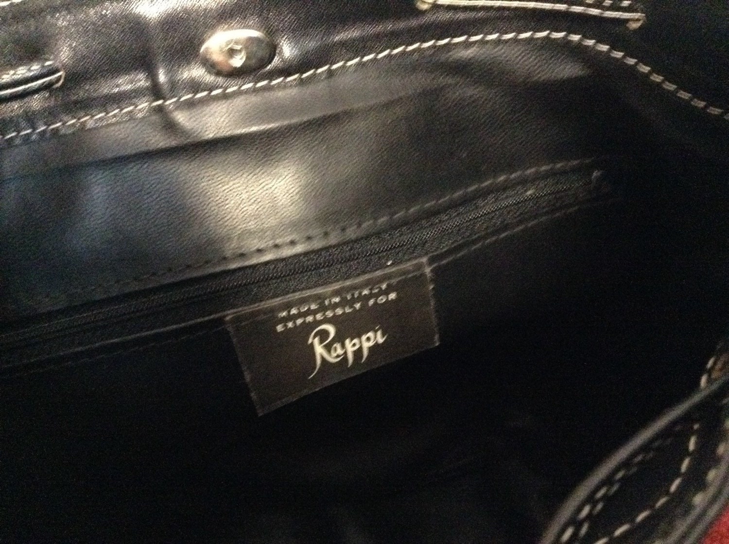 Rappi Italy Black Italian Leather Shoulder/crossbody Western W/ Gold ...